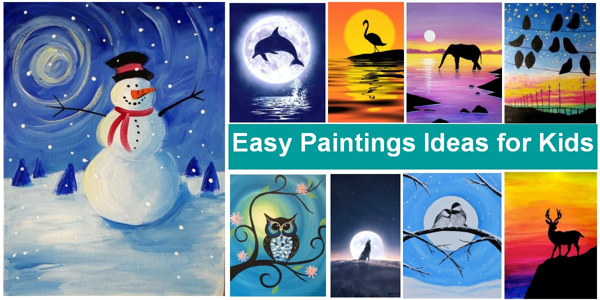 Simple Cute Easy Painting Ideas for Beginners, Easy Cartoon Painting I ...