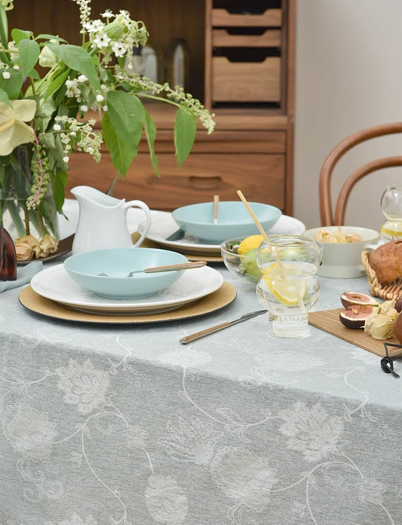 Large Rectangle Tablecloth for Dining Room Table, Country Farmhouse Ta ...