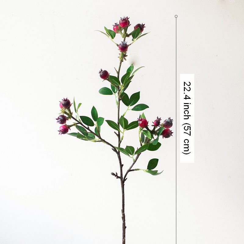 Simple Artificial Flowers for Living Room, Blueberry Fruit Branch, Flo ...