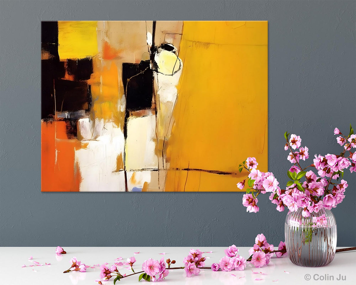Simple Modern Paintings for Living Room, Original Abstract Paintings ...