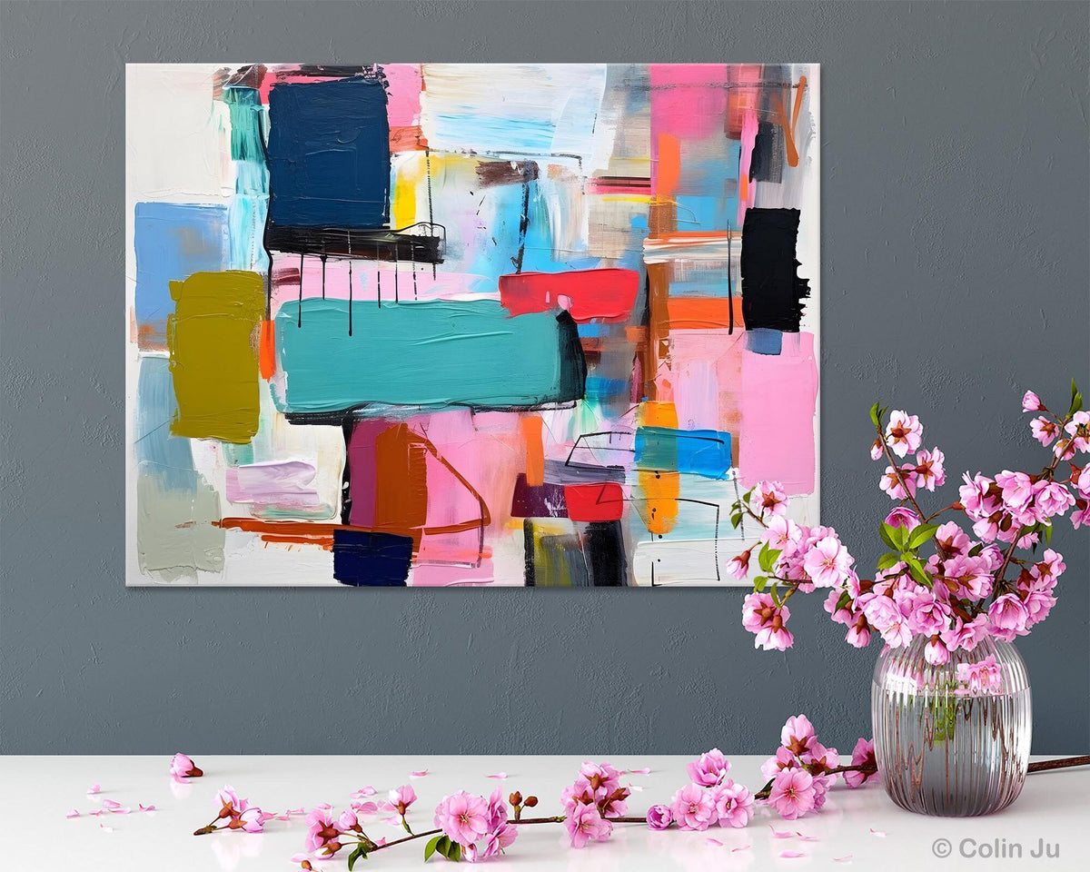Original Abstract Art Paintings, Hand Painted Canvas Art, Acrylic Pain ...